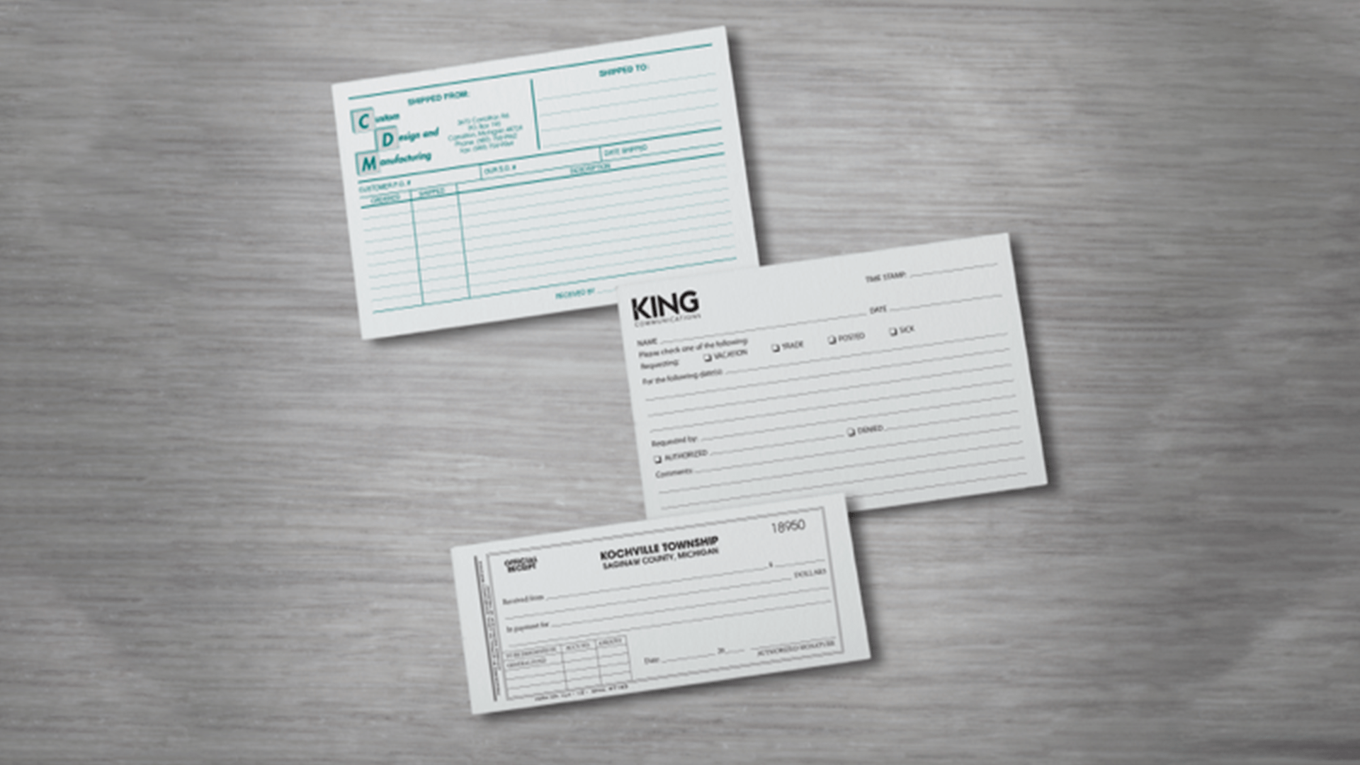 Business Forms - Reimold Printing