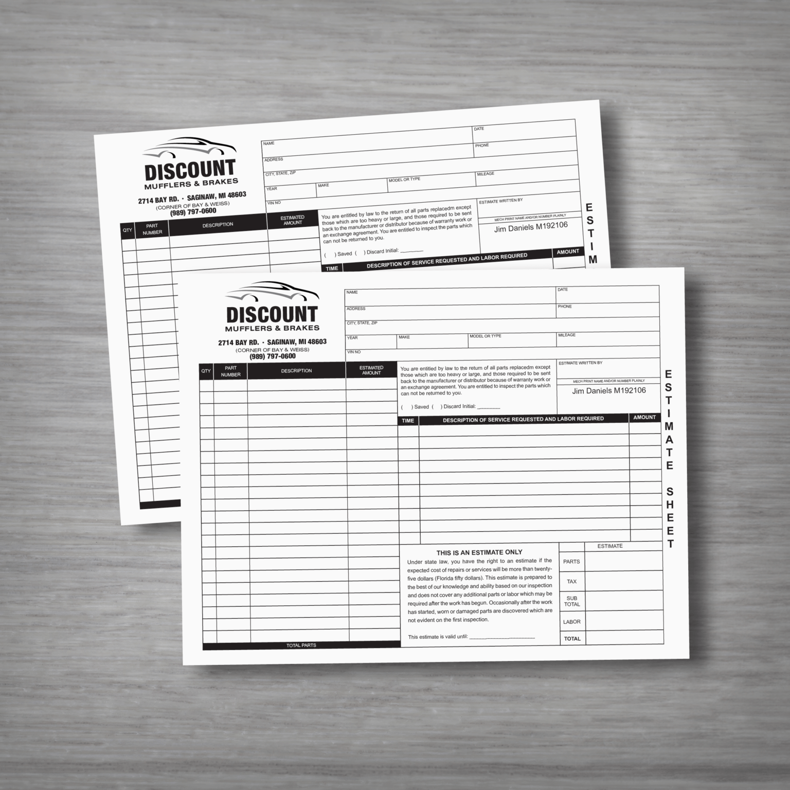 Business Forms - Reimold Printing