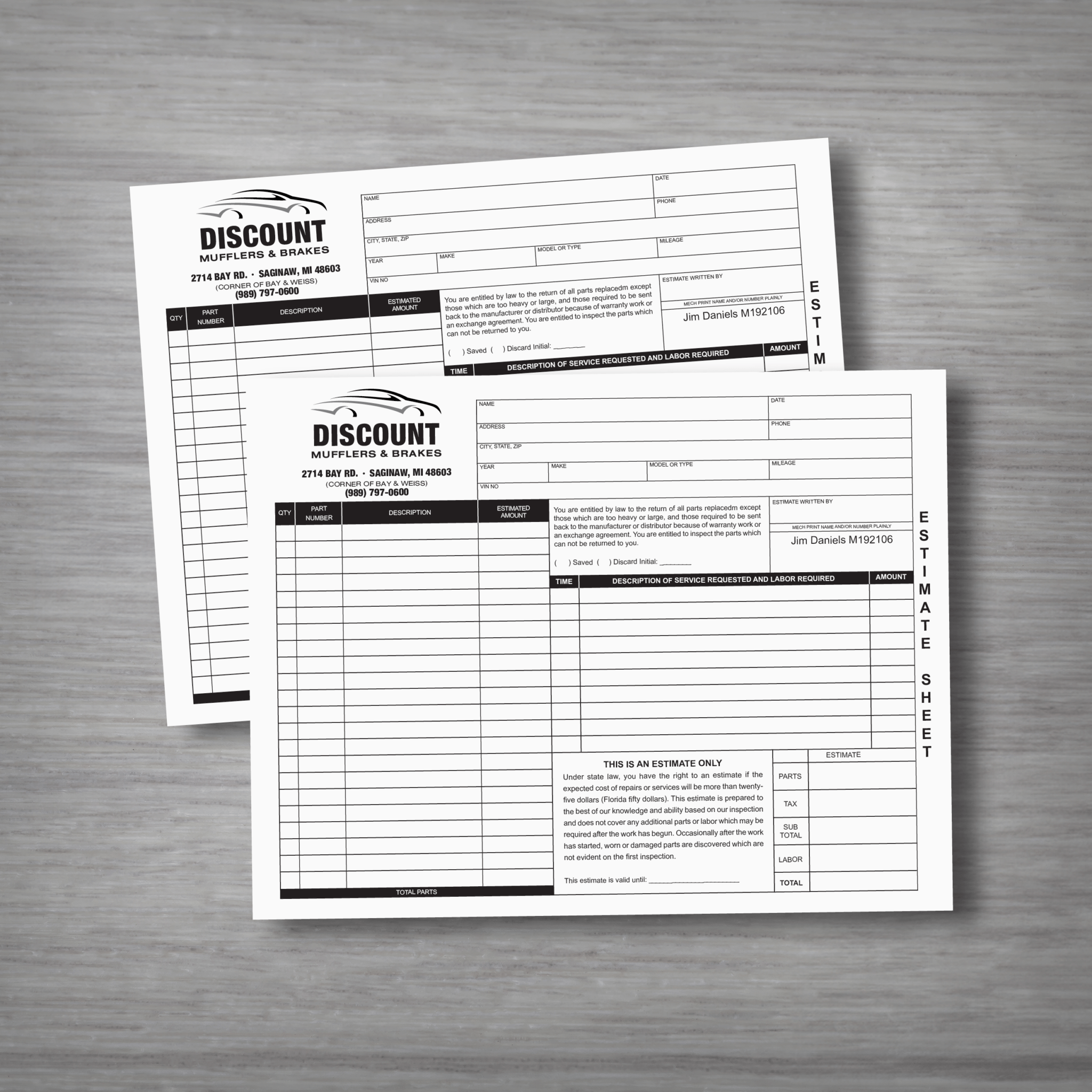 Business Forms - Reimold Printing