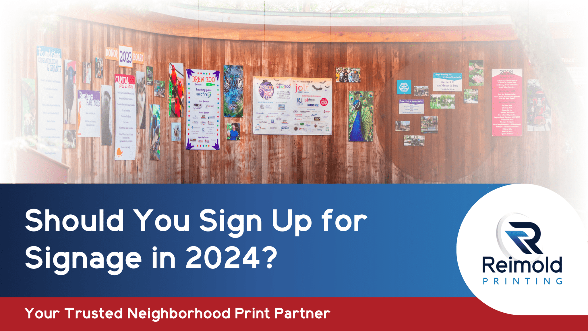 Should You Sign Up for Signage in 2024? - Reimold Printing